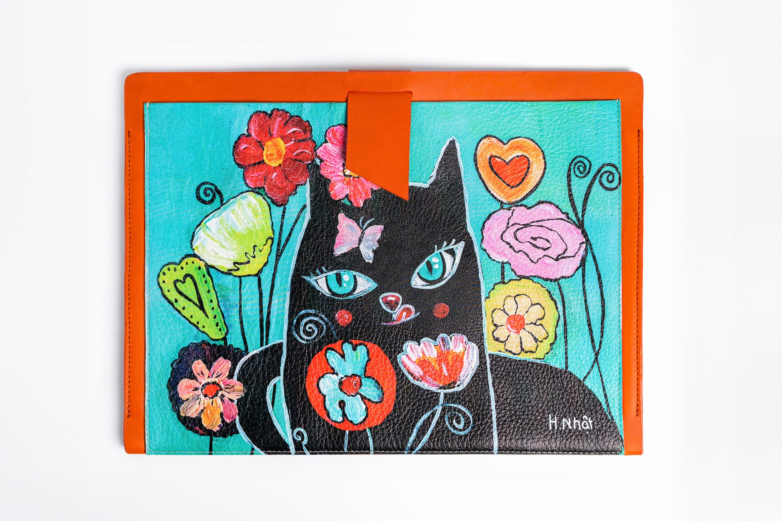 Laptop Case Happy cat – MCAS – Art Corner Studio